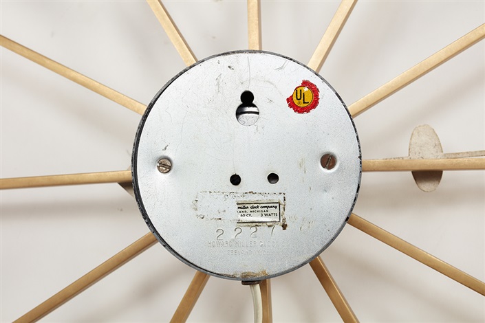 Spoke wall clock, 1950s by George Nelson on artnet