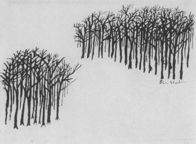 Food endless trees, people few by Ben Shahn on artnet