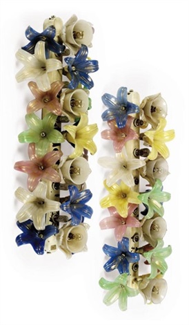 Wall appliques pair by Ferro Murano on artnet