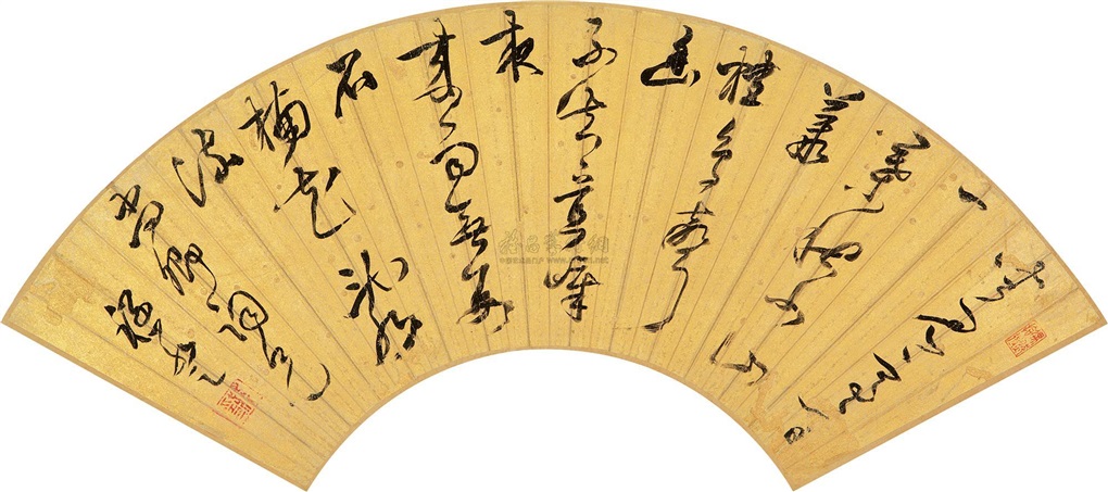 草书诗 Poem in cursive script calligraphy by Cheng Deng on artnet