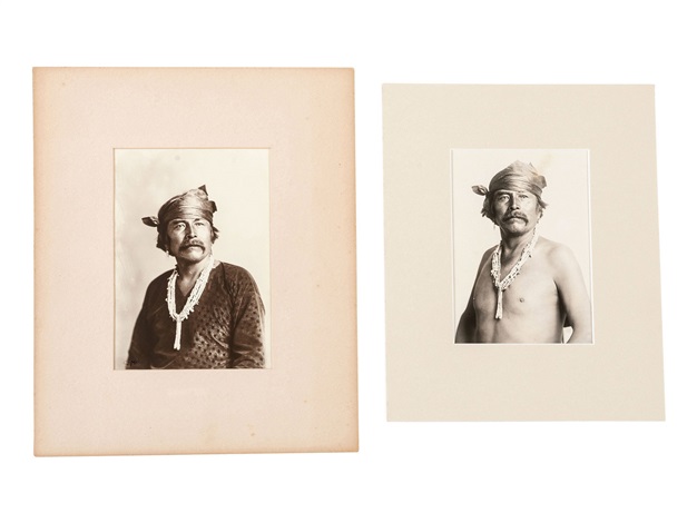 A group of 3 photographs of Navajo Chief Vicenti by Carl Moon on artnet