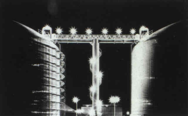 PETRO CHEMICAL TANKS AND TOWER by Roger Vail on artnet