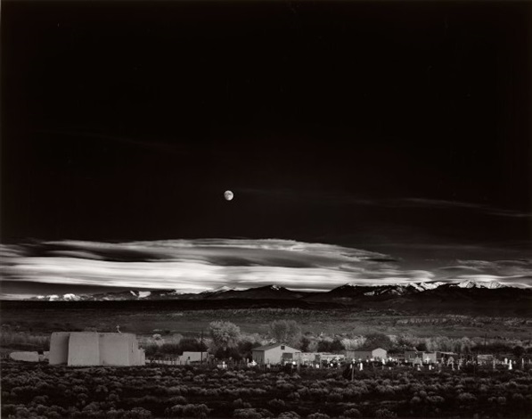Moonrise, Hernandez, New Mexico by Ansel Adams on artnet