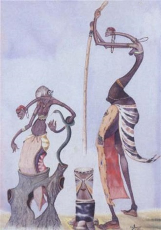 Ancient ancestral method by David (Phoshoko) Mogano on artnet