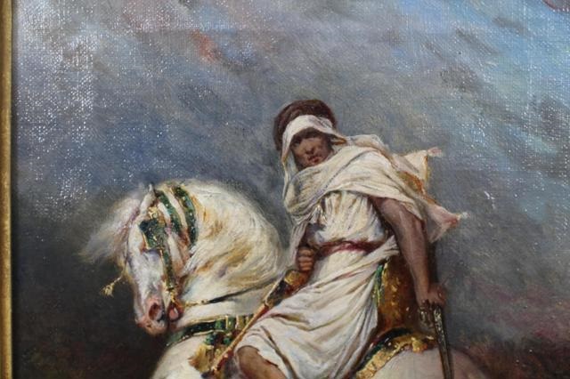 Arabier met musket te paard by James William Walker on artnet