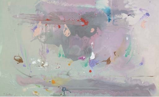 Grey fireworks by Helen Frankenthaler on artnet