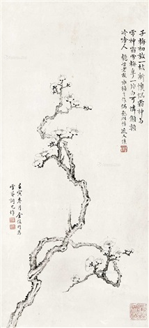梅花 挂轴 by Jin Junming on artnet
