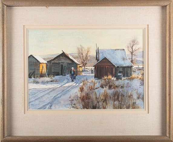 Morning Chores and The White Horse by Valoy Eaton on artnet