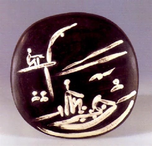 Beach scene by Pablo Picasso on artnet