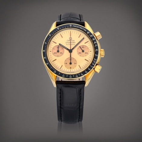 Omega, Speedmaster Reduced, Reference BA175.0032 A yellow gold ...