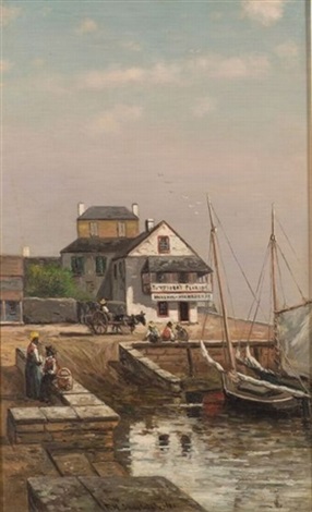 The plaza basin, St. Augustine, Florida by Frank Henry Shapleigh on artnet
