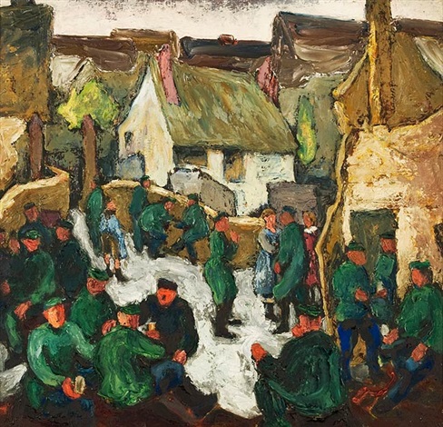 Soldaten bei der Rast by Hans Michaelson on artnet
