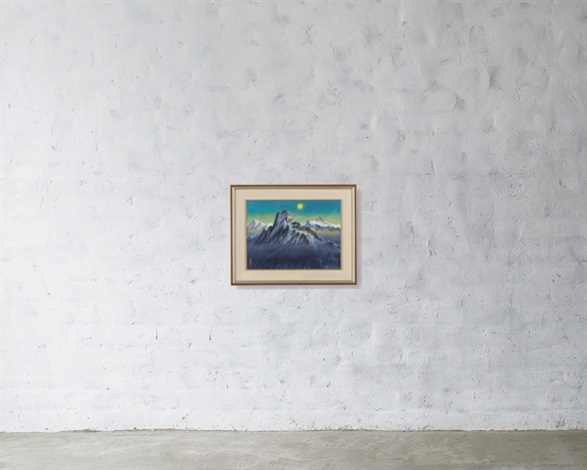 Moon of Himalayas Machhapuchhare ヒマラヤの月マチャプチャレ by Horin Fukuoji on artnet
