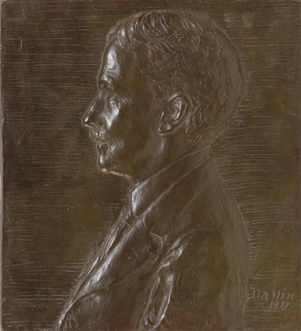 Bust portrait plaque of George Abbott Smith by Cyrus Edwin Dallin on artnet