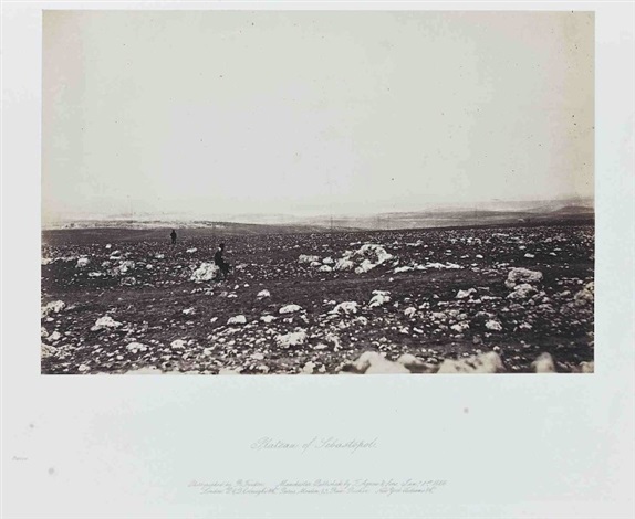 Guerre de Crimée. Panorama of the plateau of Sebastopol, photographed ...