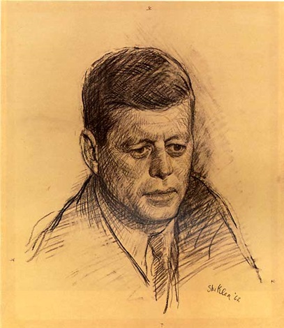 Portrait of John F. Kennedy by Aaron Shikler on artnet