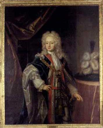 Portrait of King George II when a young boy - Portrait von König Georg ...