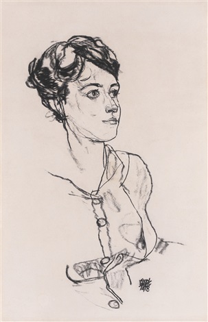 MÄDCHENPORTRÄT HILDE ZIEGLER PORTRAIT OF A GIRL HILDE ZIEGLER by Egon ...