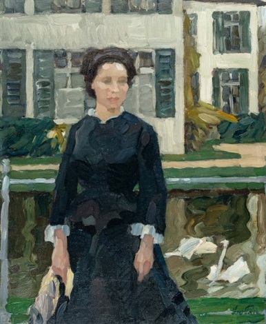 Portrait Frieda Blell by Leo Putz on artnet