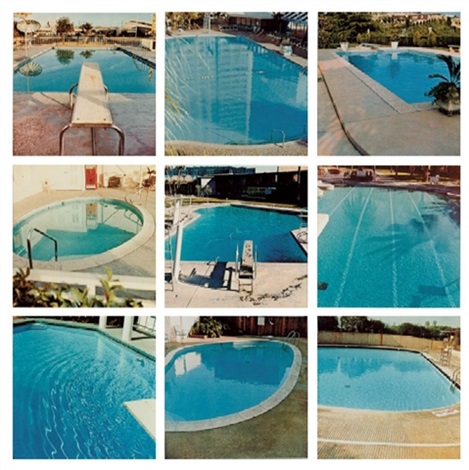 Nine swimming pools in 9 parts by Ed Ruscha on artnet