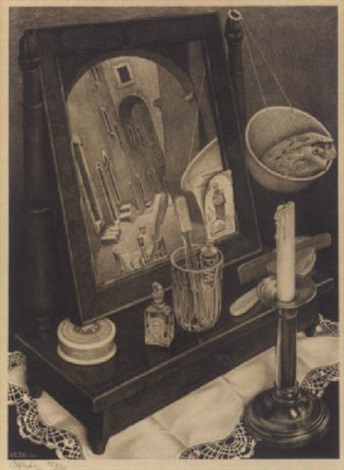 Still life with mirror by M.C Escher on artnet