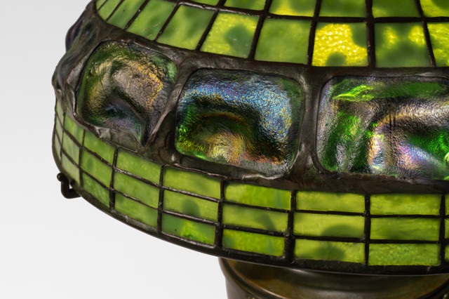 Turtle-Back Tile Border Table Lamp, circa 1902 by Tiffany Studios on artnet