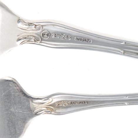 R WALLACE SONS STERLING VIOLET FLATWARE SERVICE by R. Wallace & Sons ...