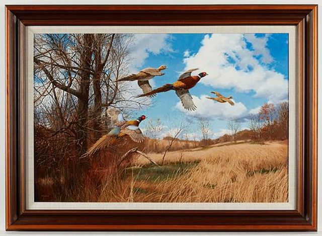 Tomahawk Trail Pheasants by David A. Maass on artnet