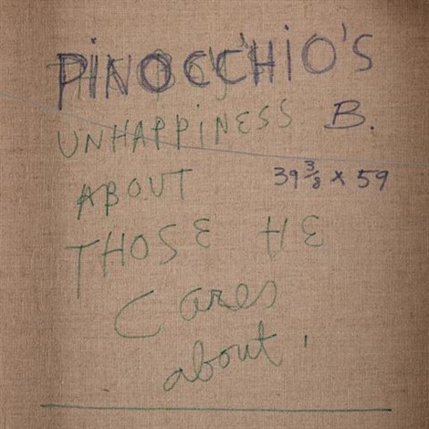 Pinocchios Unhappiness About Those He Cares About by Jim Dine on artnet