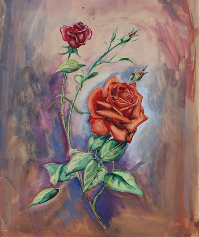Two Roses by Evelyn Schaefer on artnet