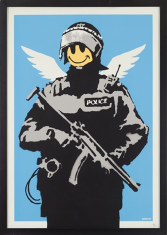 Flying Copper by Banksy on artnet