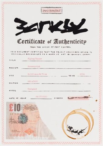 Flying Copper by Banksy on artnet