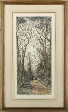 A pleasant shady lane by Frederick Alfred Slocombe on artnet