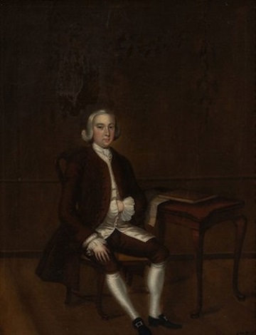 A Set of Four Portraits of Three Women and a Man Seated in Quiet ...