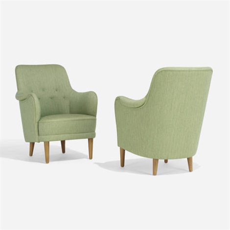 Pair of lounge chairs by Carl Malmsten on artnet