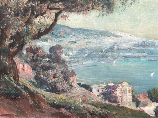 Sur les hauteurs dAlger, vue du port by Maxime Noire on artnet