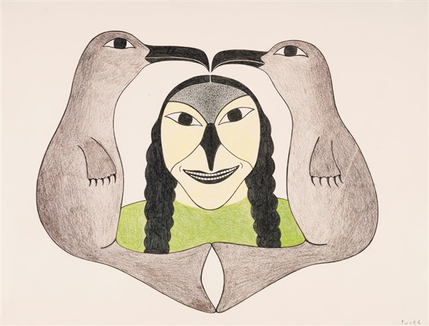 Spirit Helpers by Kenojuak Ashevak on artnet