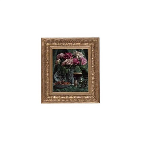 Peony, confit glass of black beer by Toshiro Aoki on artnet