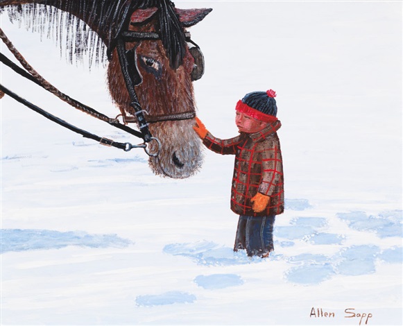 Making Friends by Allen Sapp on artnet