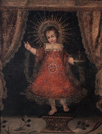 Niño Jesús con la bola del Mundo by Spanish Colonial School (18) on artnet