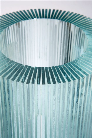 Cylindrical column laminated glass by De Wain Valentine on artnet