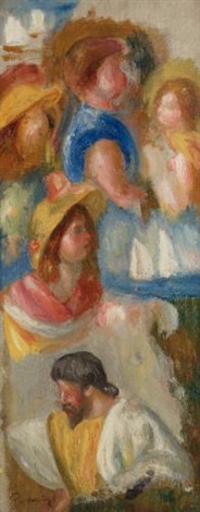 Têtes study by Pierre-Auguste Renoir on artnet