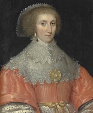 Portrait of a lady, traditionally identified as Lucy Russell, Countess ...