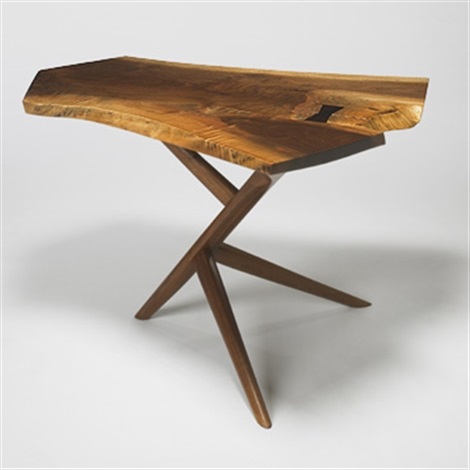 Conoid Cross-Legged end table by George Nakashima on artnet