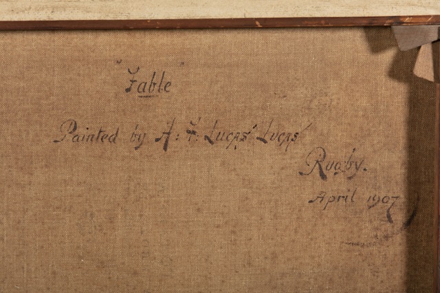 Fable, Portrait of a Bay Horse in a Loose Box by Henry Frederick Lucas ...
