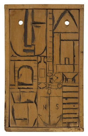 Constructivo con dibujo inciso by Joaquín Torres-García on artnet