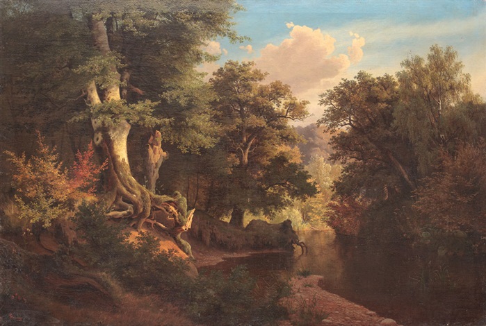 Forest Landscape With River By Philipp Otto Runge On Artnet
