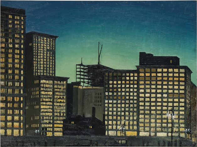 A New York Skyline by George Copeland Ault on artnet