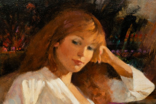 Reclining Woman by Howard Rogers on artnet
