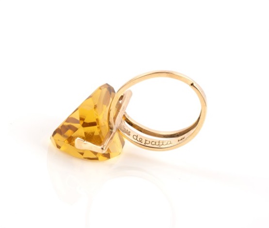 MARGARET DE PATTA, A MODERNIST PASTE AND GOLD RING, SAN FRANCISCO ...